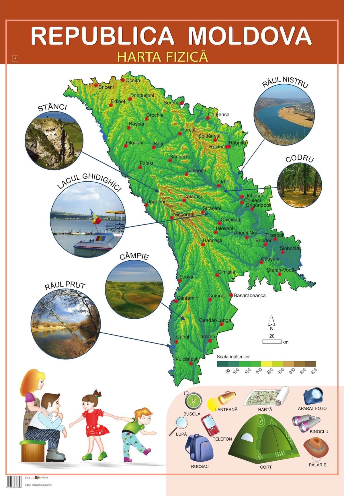 Republica Moldova Harta Moldovei - Harta Manastirilor Ortodoxe Din Rm ...